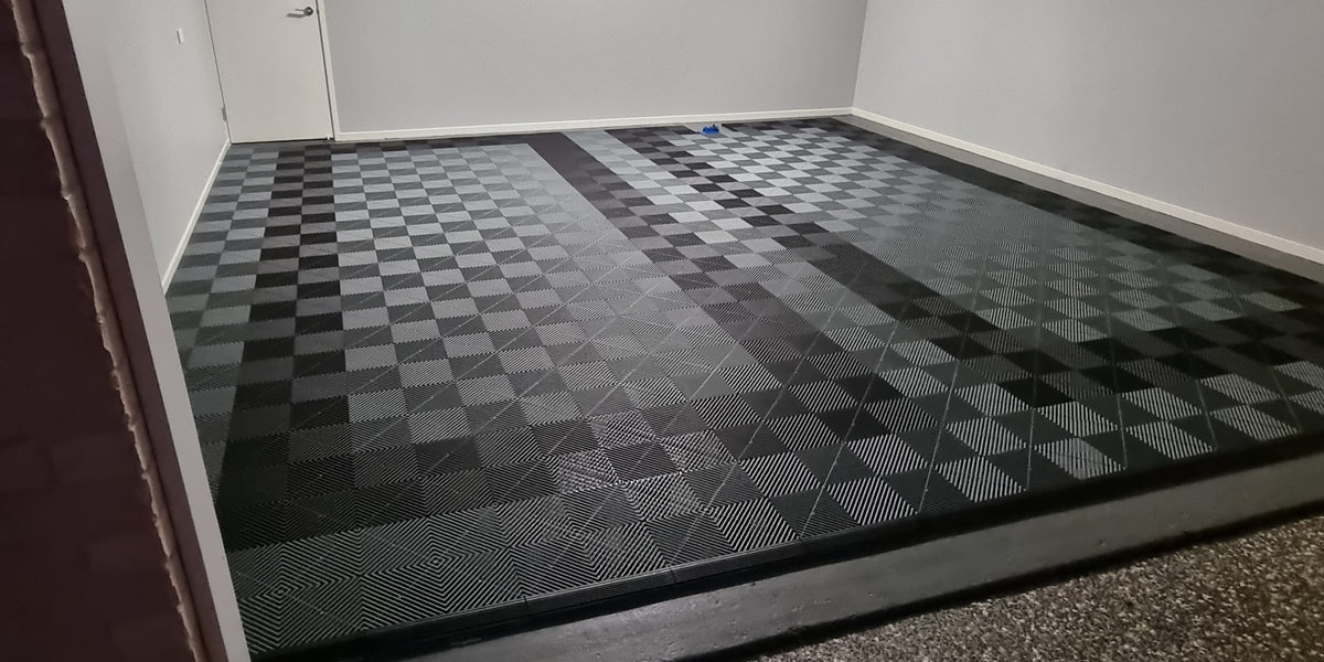 Modular Interlocking Garage Flooring Tiles | OMG Garage