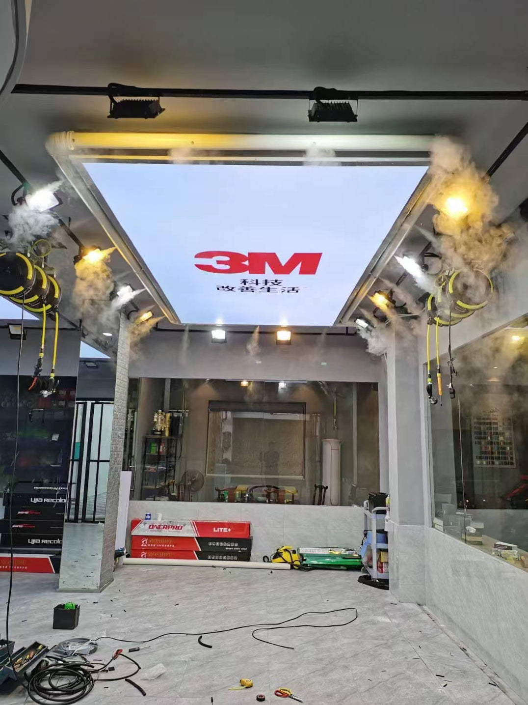 Brand Your Garage: Customisable LED Softbox Logo Light – OMG Garage